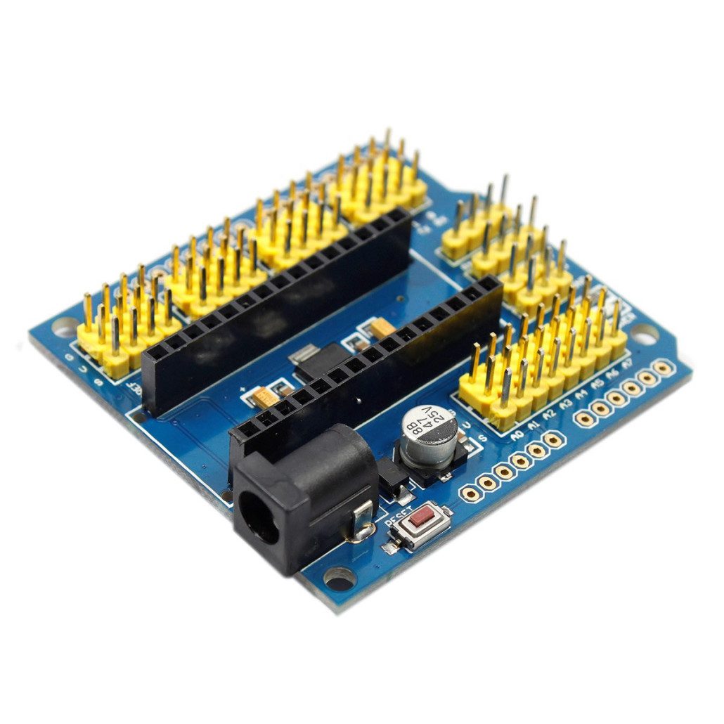 Arduino NANO IO Shield Rozšiřující Deska - robotstore.cz